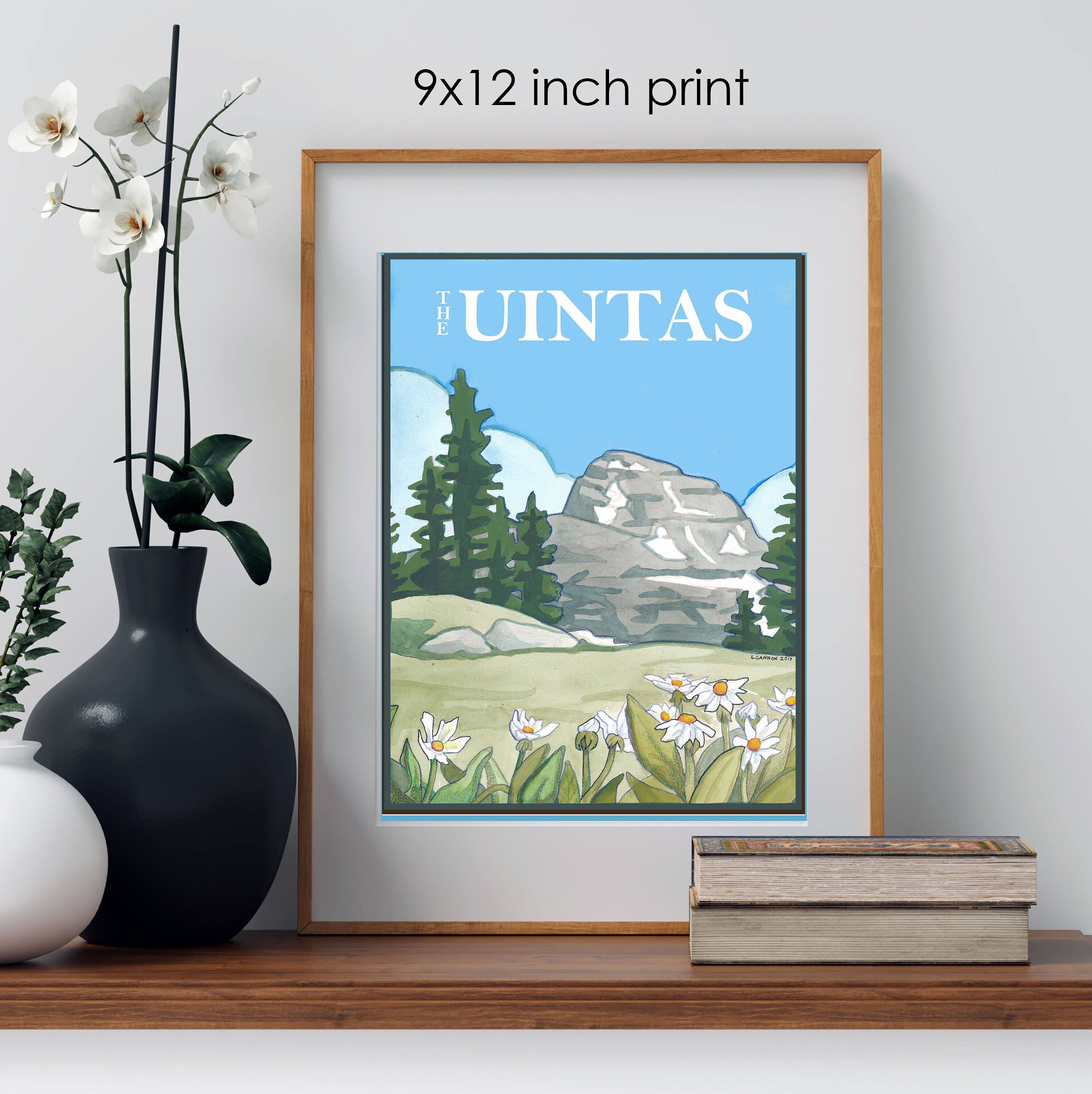 Uintas Travel Poster Utah Travel Poster, Utah Art, Utah Home Décor ...