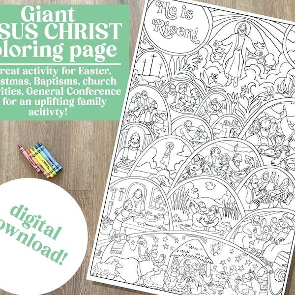 Lds Easter Coloring Pages - Etsy