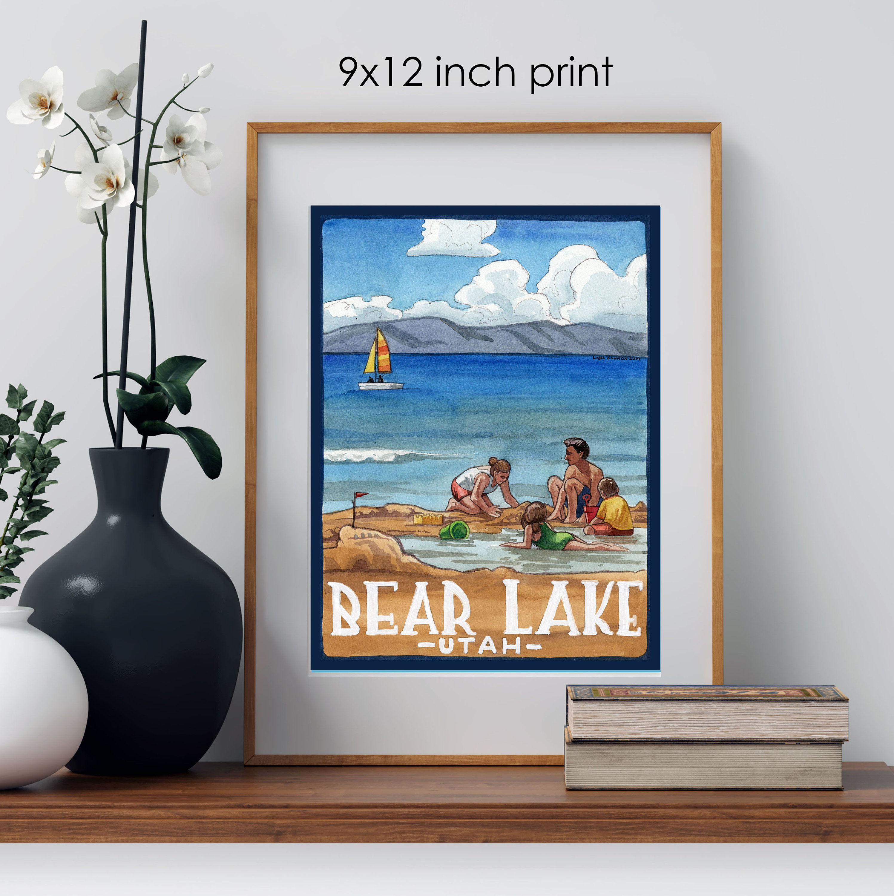 Bear Lake Travel Poster Utah Travel Poster Utah Art Décor - Etsy