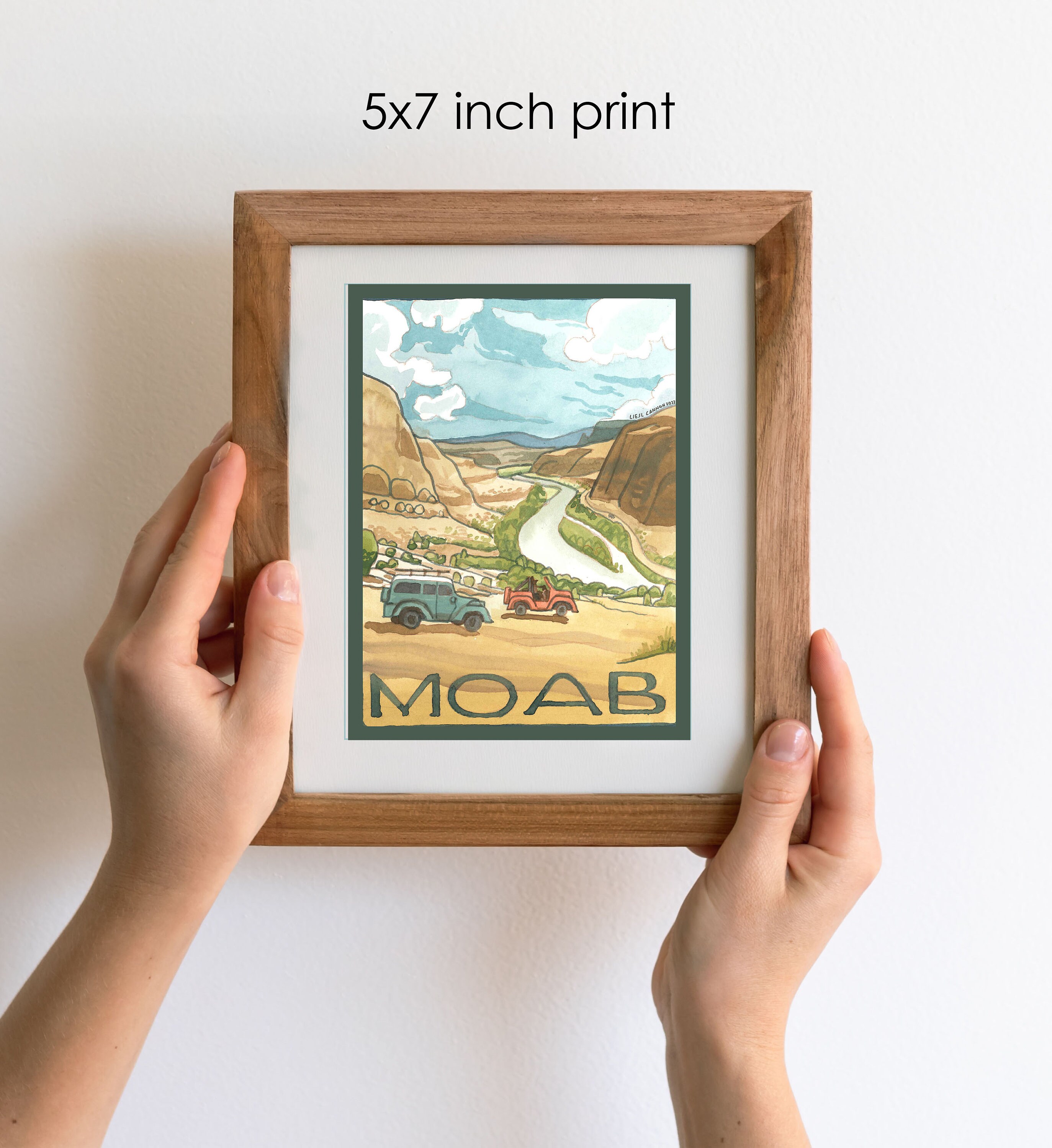 Moab Utah Travel Poster Moab Art Southern Utah Art Southern - Etsy