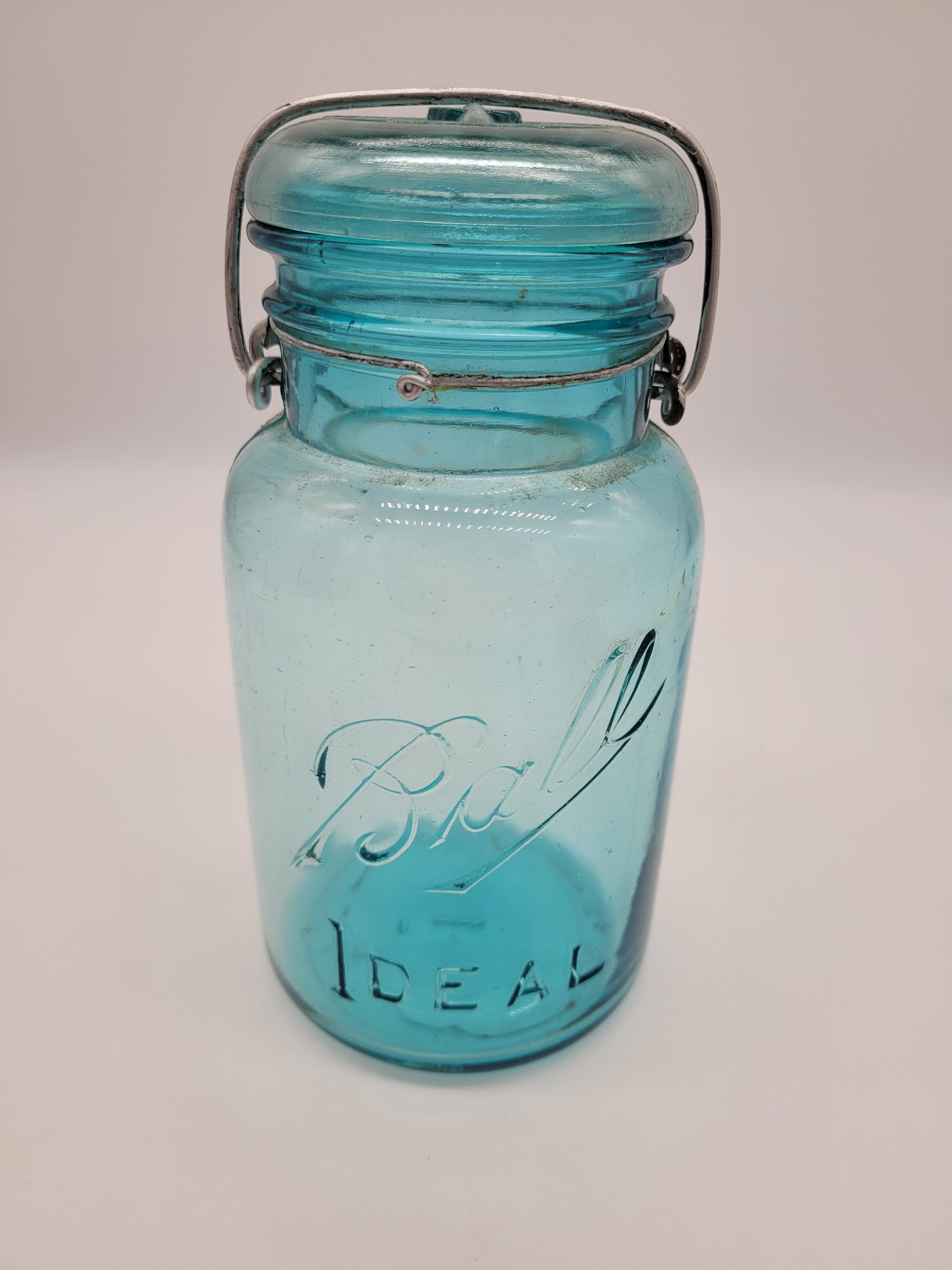 1900-1923 Blue Ball Jar With Locking or Clamping Lid - Etsy
