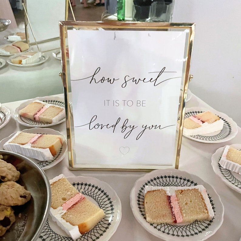 Dessert Table Sign Sign | Digital Prints for Weddings | Cake Table Sign ...