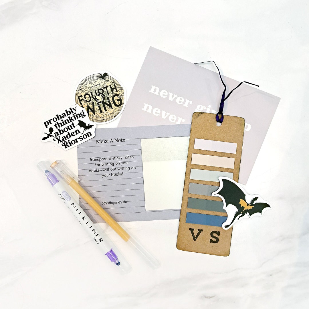 Fourth Wing Book Annotation Kit. Tabs Pen Highlighter and - Etsy UK