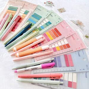 Book Annotating Kits RAINBOW Colours. Page Tabs, Pens and Bookish ...