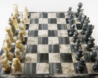 Stone chess set | Etsy