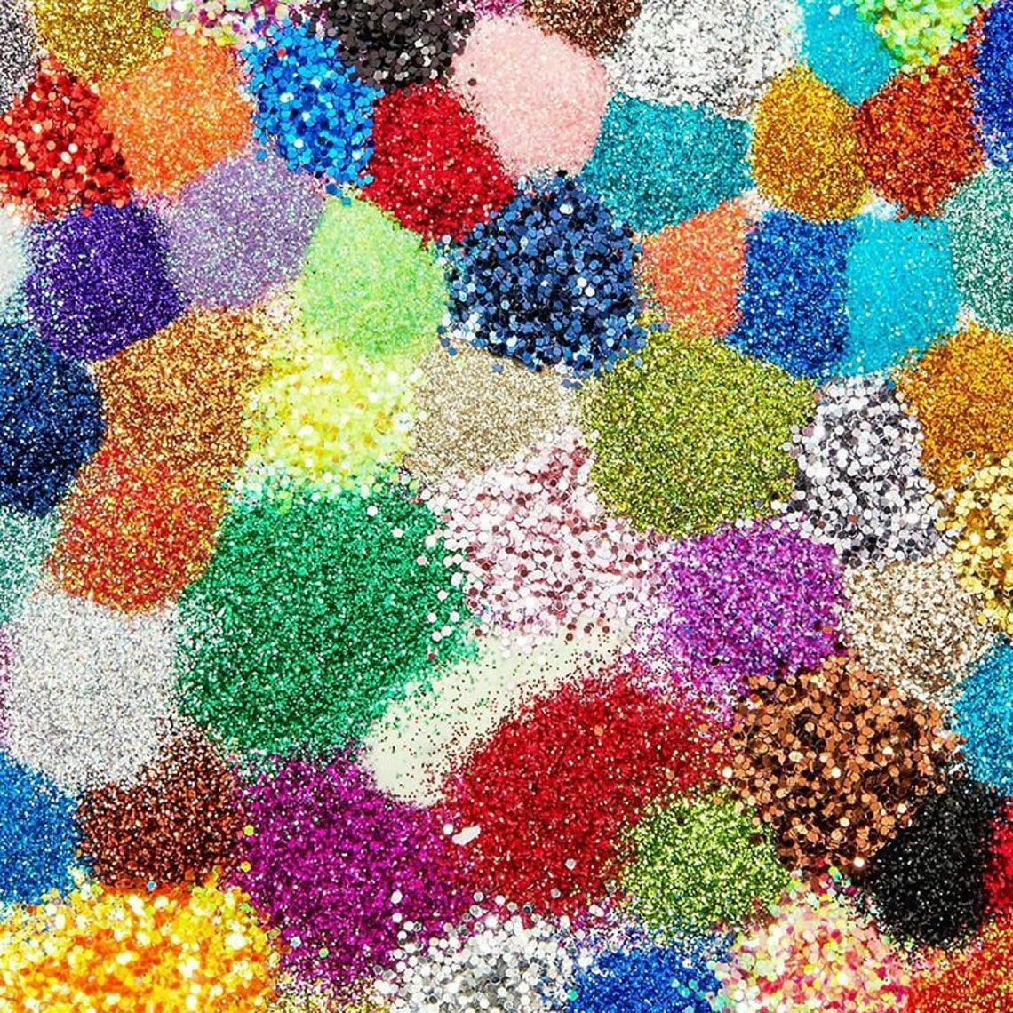 60 Pcs Multicolor Glitter Set Assorted Color Glitter Crafts | Etsy