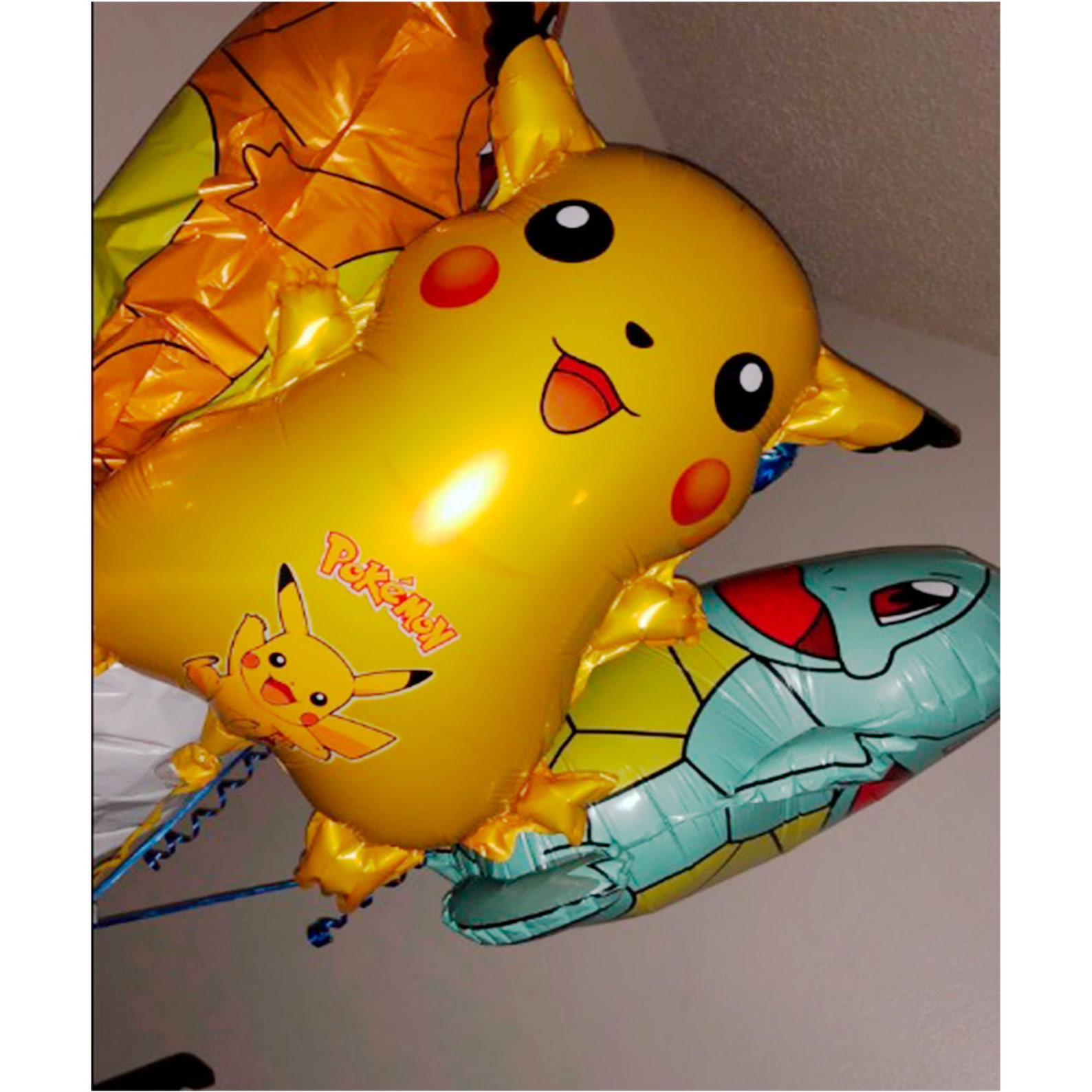 Large 5-Pack Balloon Pikachu & Friends For Pokemon Birthday | Etsy