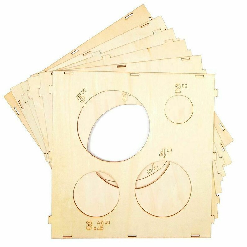 Wood Balloon Sizer Cube Template Box For Wedding Party 9 Etsy