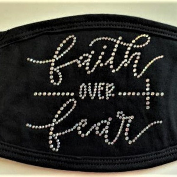 Faith Over Fear Mask - Etsy