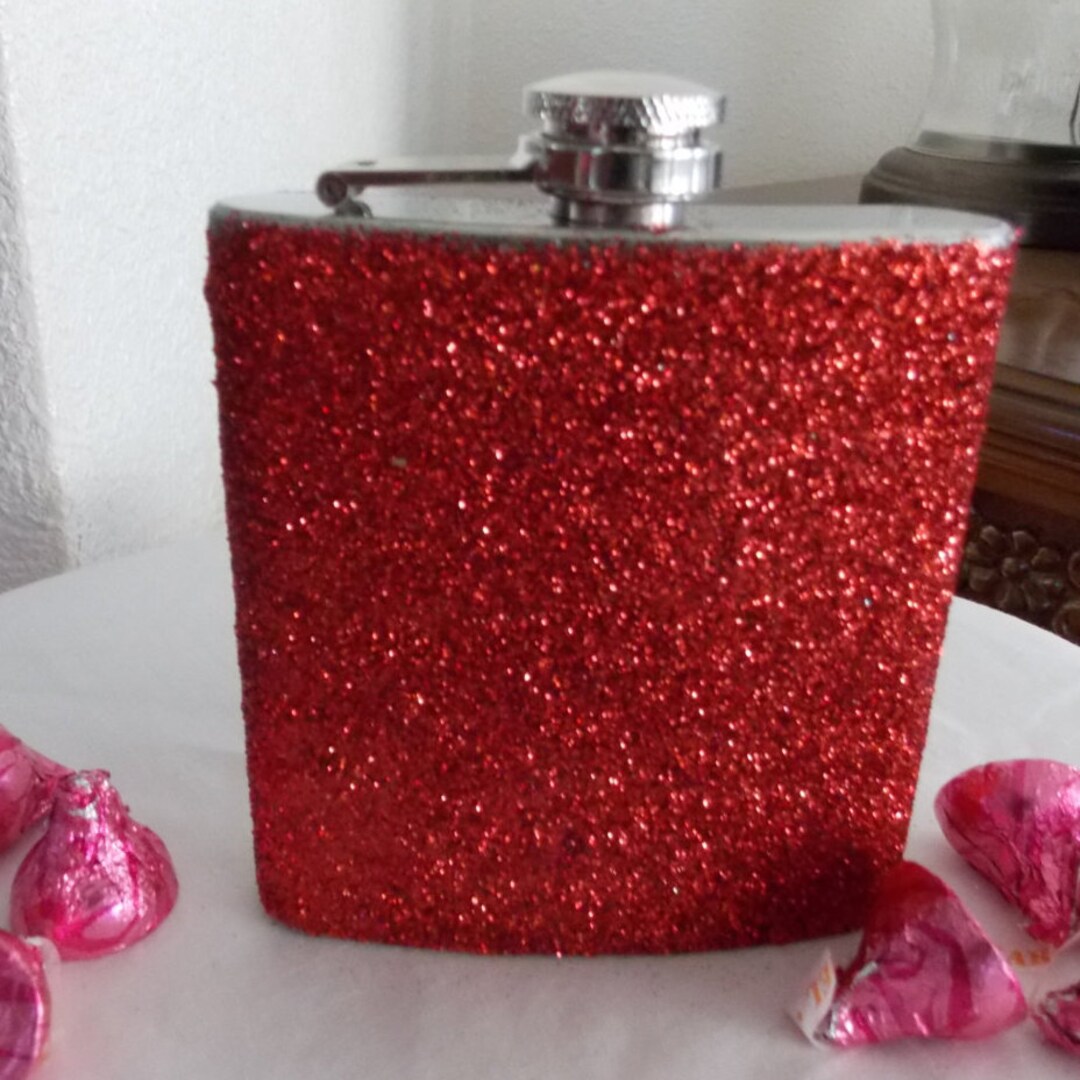 Red Flask, Glitter Red Flask, Diva Red, Diva Flask,hot Red, Diva ...