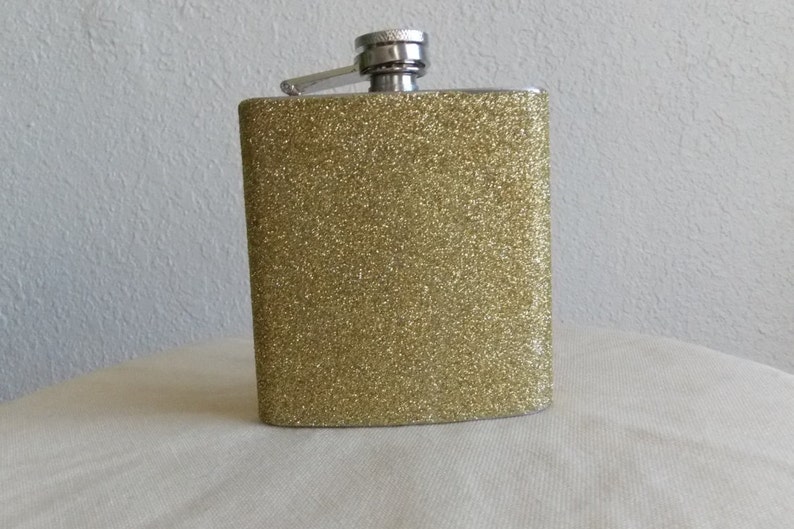 Gold Glitter Flask, Flask, Custom Flask, Golden Flask, Glitter Flask ...