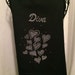 Diva Apron, Black Apron, Woman Apron, Rhinestone Apron, Handmade Apron ...