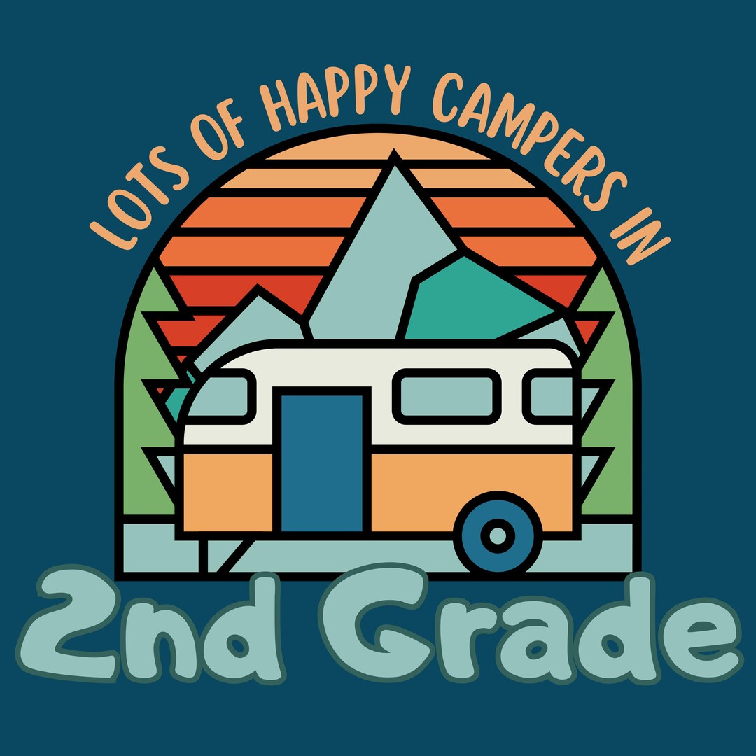 Teacher Happy Campers PNG Bundle, Back to School, Classroom Camping ...