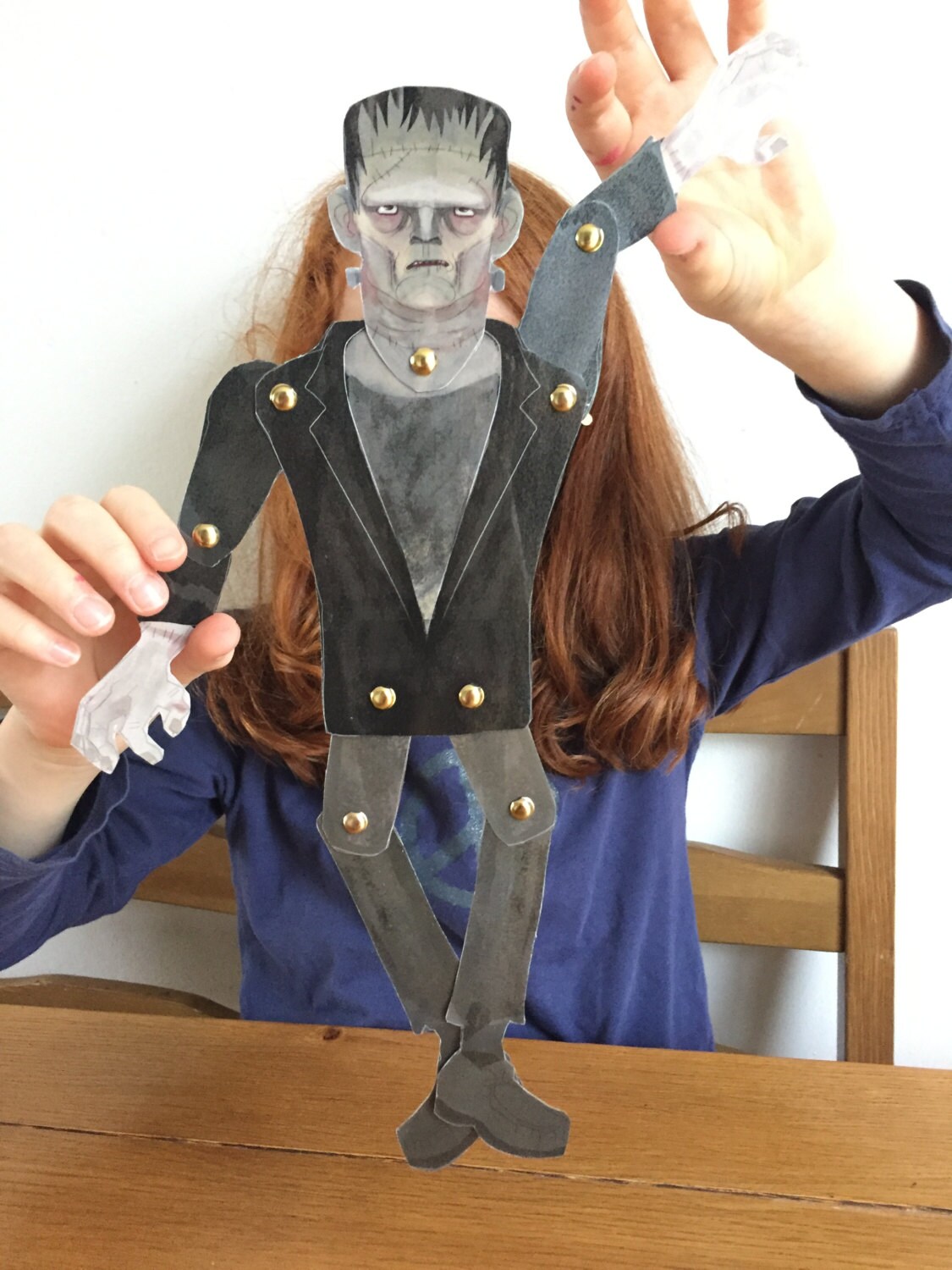 Frankenstein,halloween, Kids' Craft, Laminated Paper Toy, Make Your Own ...