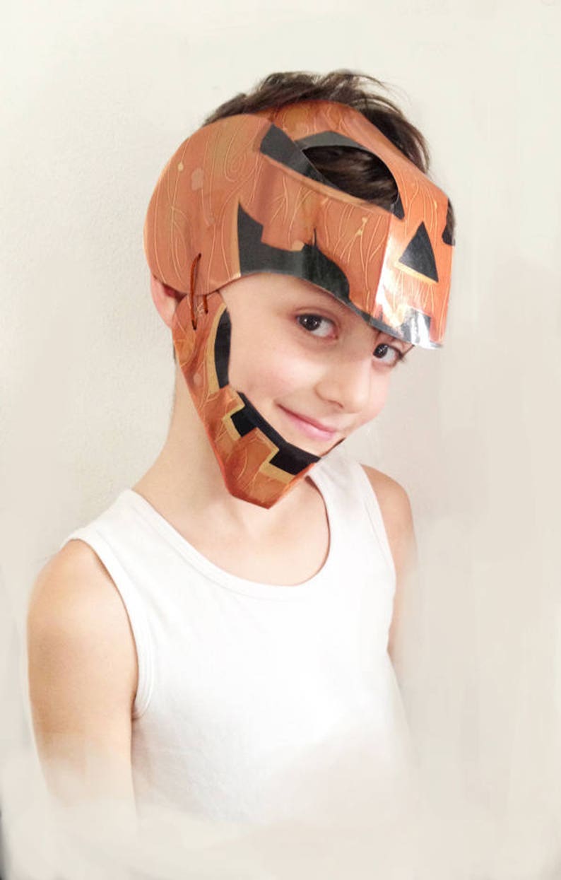 Pumpkin Mask, Jack-o'-lantern, Halloween Craft,halloween Pumpking ...