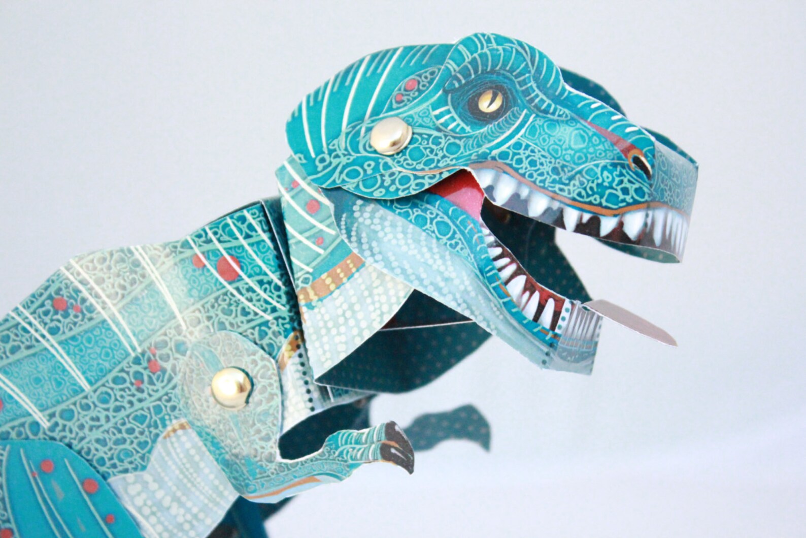 T-rex Paper Toy, Kids Craft, Cut and Assemble - Etsy