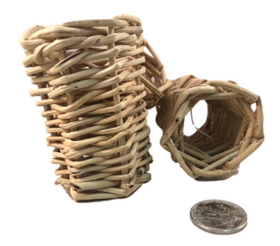 6pc Hollow Vine Tube - Natural - 4" X 1.5" - Bird Toy Parts & Small ...