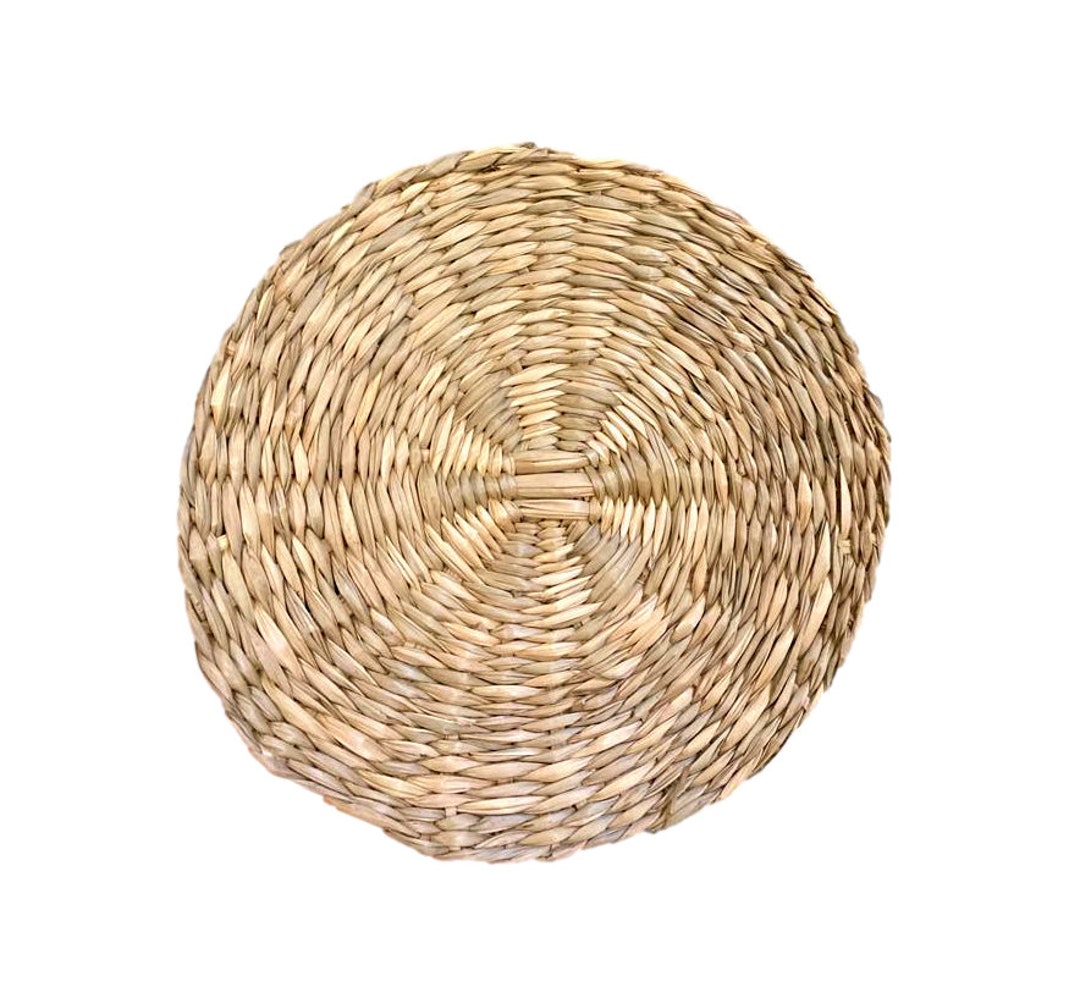 Round Seagrass Fine Weave Mat - 5" - Natural - 4pc - Etsy