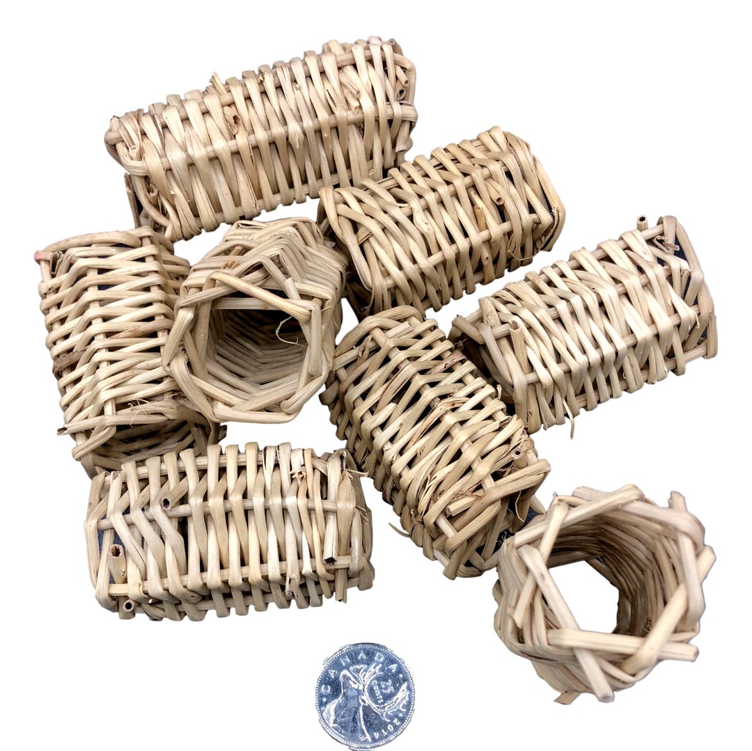 24pc Vine Foraging Tubes 2" X 1" - Natural - Bird Toy Parts & Small ...