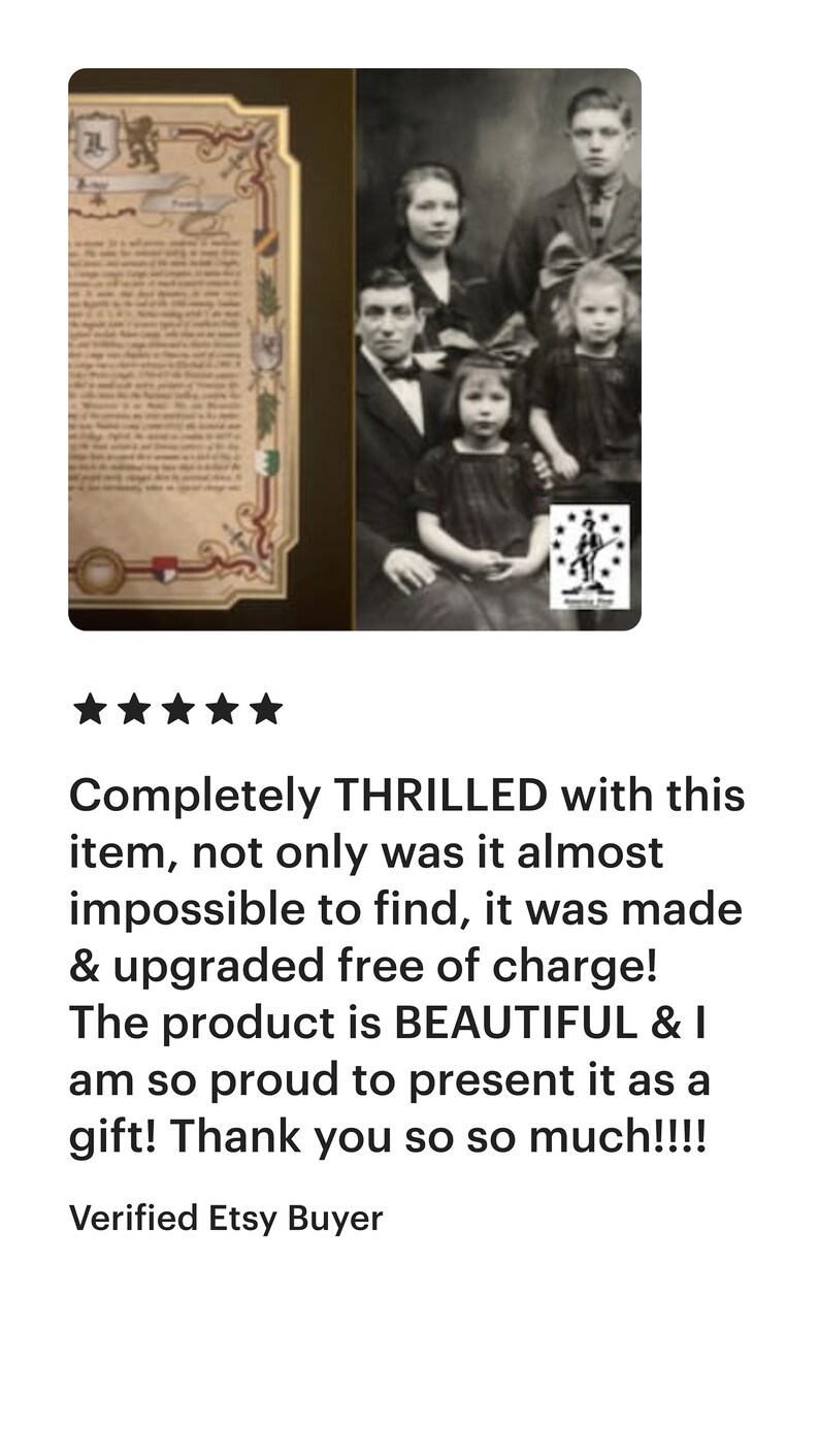 Family History, Family Name History Gift, Family Heritage Gift ...