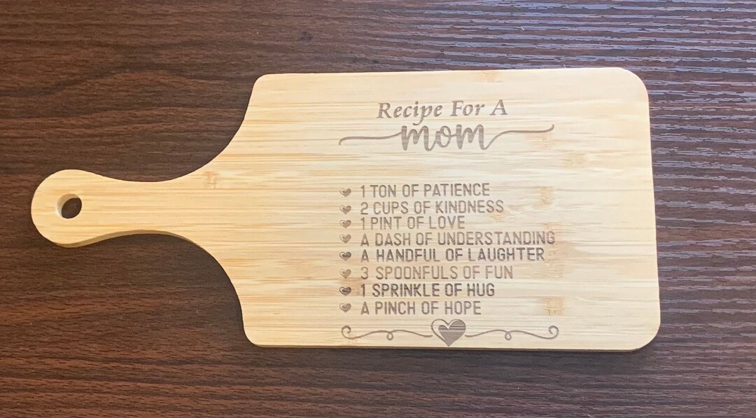 Custom Recipe Cutting Board Engraved Cutting Board - Etsy