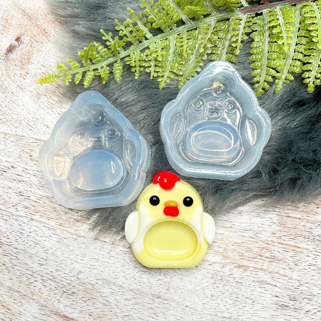 Baby Chicken Silicone Mold for Keychains | Translucent Silicone | UV ...