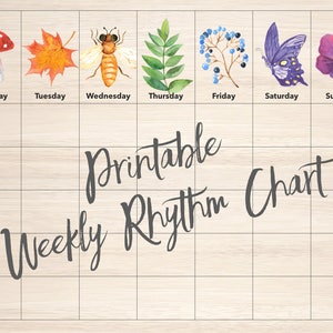 Printable Weekly Rhythm Chart PDF Customizable - Etsy