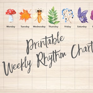 Printable Weekly Rhythm Chart PDF Customizable - Etsy