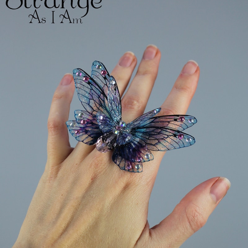 Butterfly Wing Ring - Etsy