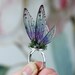 Fairy Wing Butterfly Cicada Insect Ring - Midnight Water Purple Blue ...
