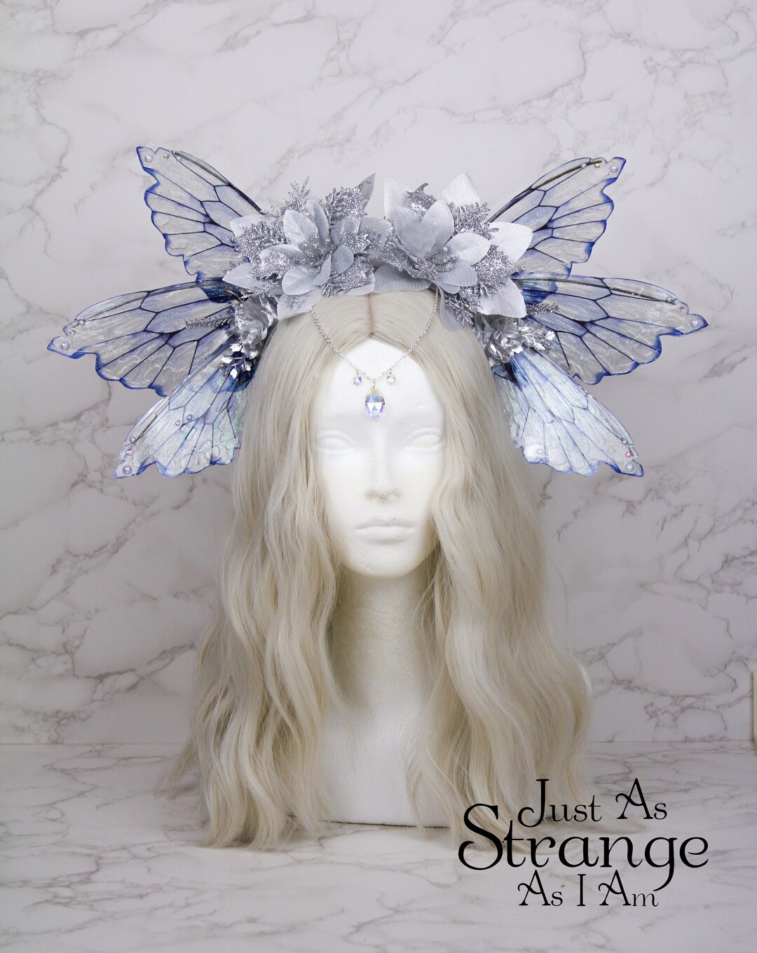 Fairy Wing Headpiece Flower Crown Butterfly Wing Bridal Wedding Fantasy ...
