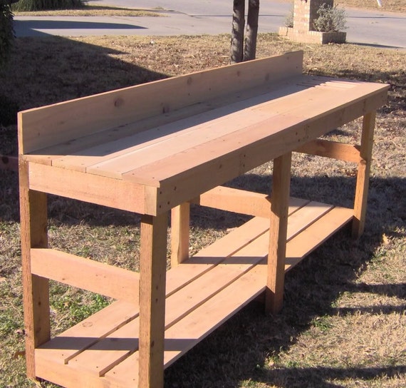 Garage Planting Bench