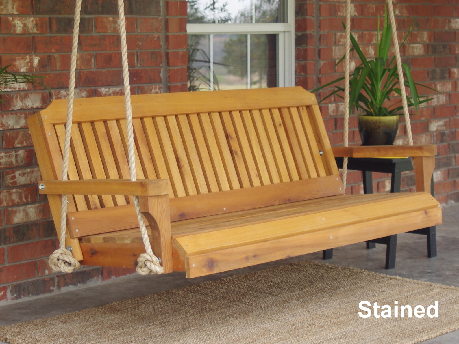 Brand New 5 Foot Cedar Wood Traditional Porch Swing With | Etsy