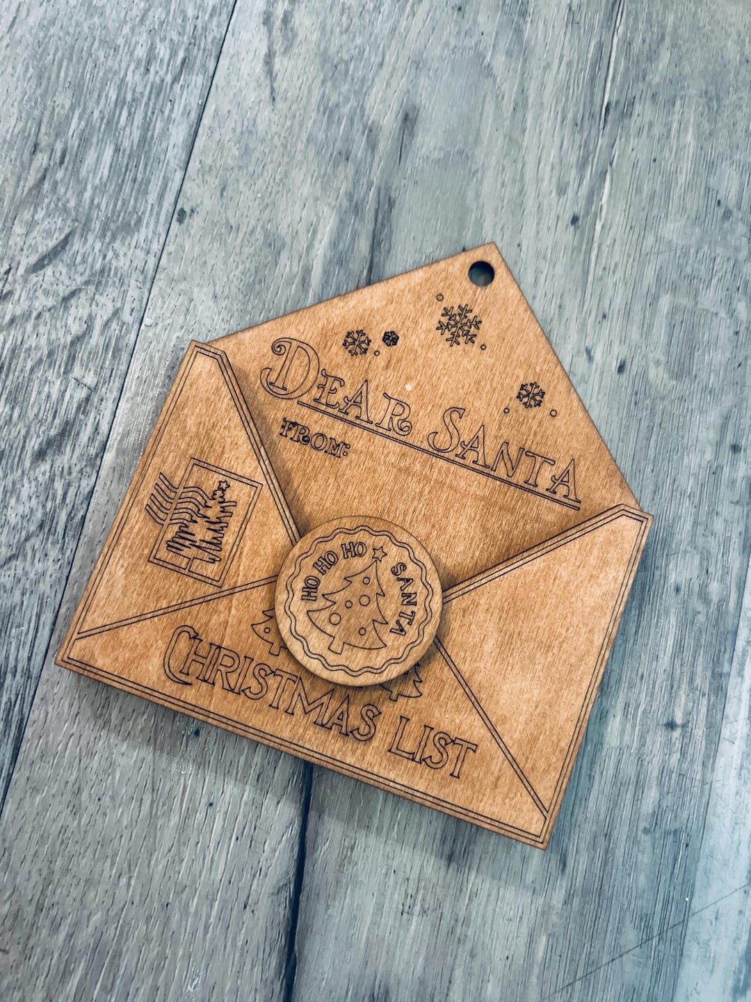 Letter to Santa, Dear Santa Envelope Ornament for Children's Wish List ...