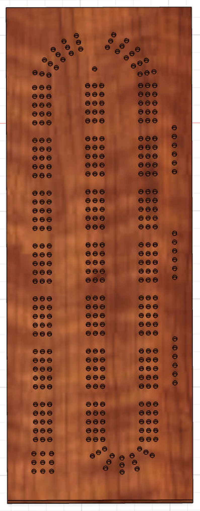 Cribbage Board CNC File: Digital File, Fusion, DXF, STL, Sketchup - Etsy