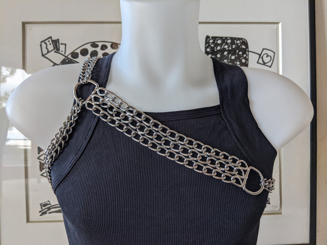 Male Harness, Chain Harness, Bondage Harness, Chrome Harness, BDSM ...
