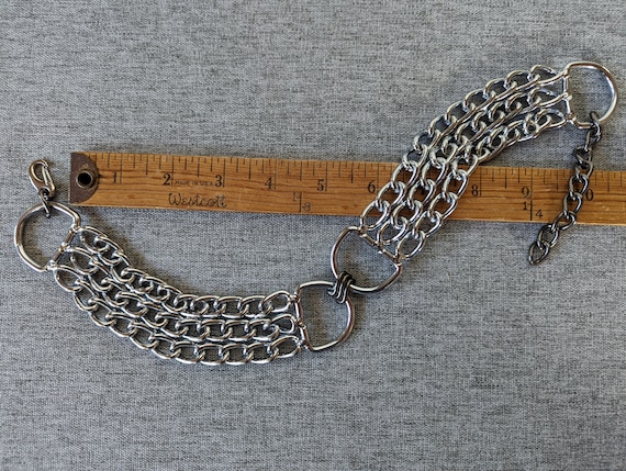 Male Bondage Collar Heavy Chain Collar BDSM Collar Chrome & - Etsy