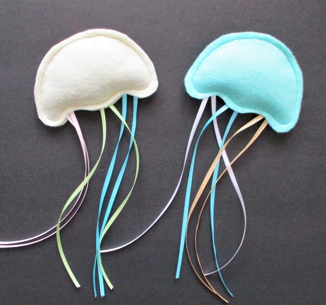 Felt Jellyfish Cat Catnip Toy - Etsy