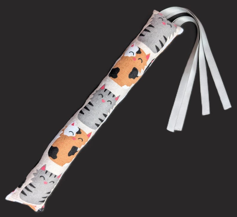 Interactive Cat Toys, Catnip Kicker, Toy With Ribbon 12 Inches Long - Etsy