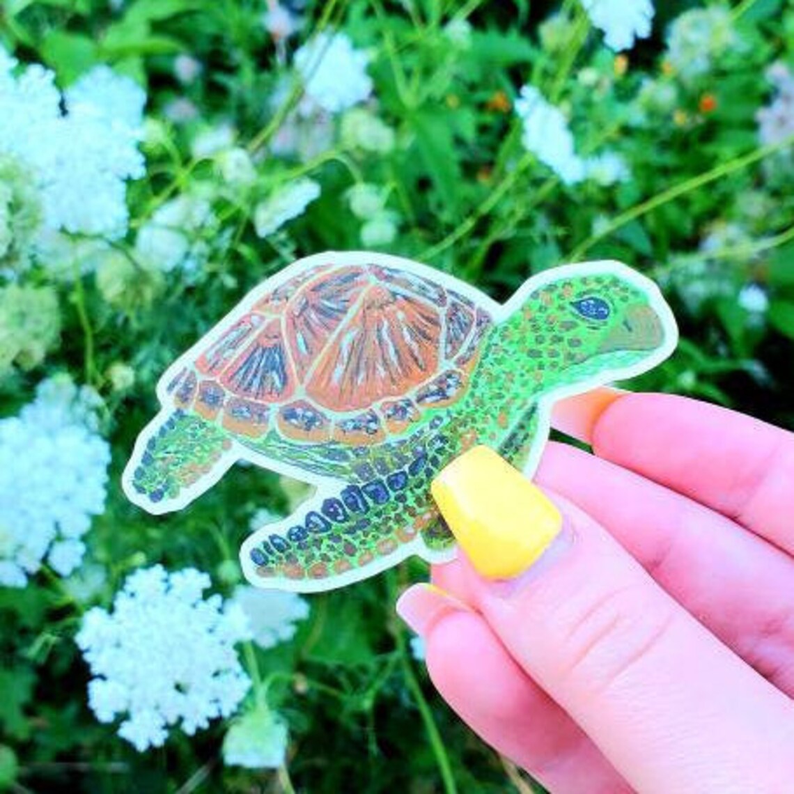Sea Turtle Sticker, Turtle Stickers, Hydro Flask Stickers, Aesthetic ...