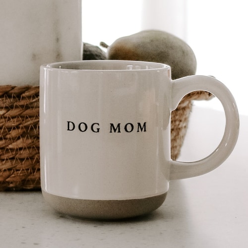 Dog Mom Stoneware Coffee Mug Fur Mama Inspirational Mug - Etsy