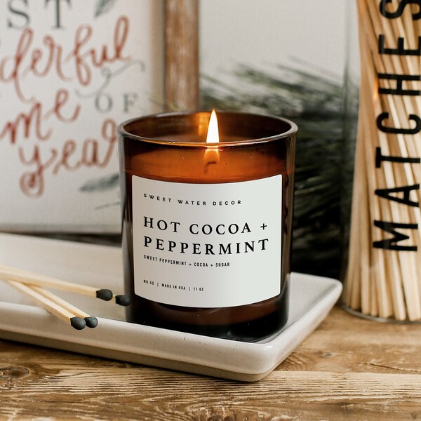 Chocolate Candle - Etsy