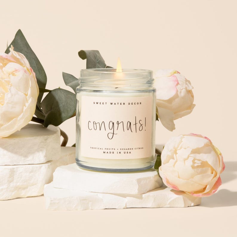 Congrats Candle - Congratulations Gift, Graduation Candle Congrats Gift ...