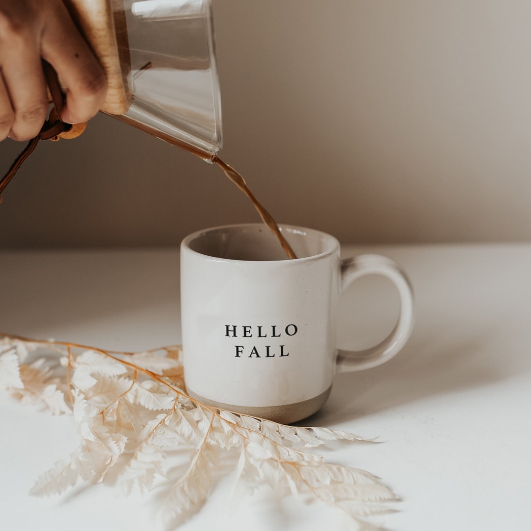 Hello Fall Coffee Mug Fall Coffee Mug PSL Mug Fall Coffee Cup Rustic ...