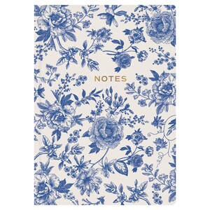 Blue Floral Hardcover Journal: Lined Notebook With Ribbon - Etsy