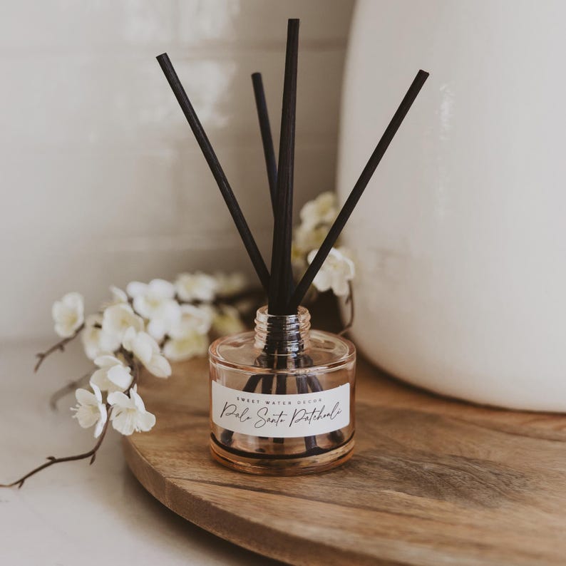 Palo Santo Patchouli Reed Diffuser: Relaxing Aromatherapy Home ...