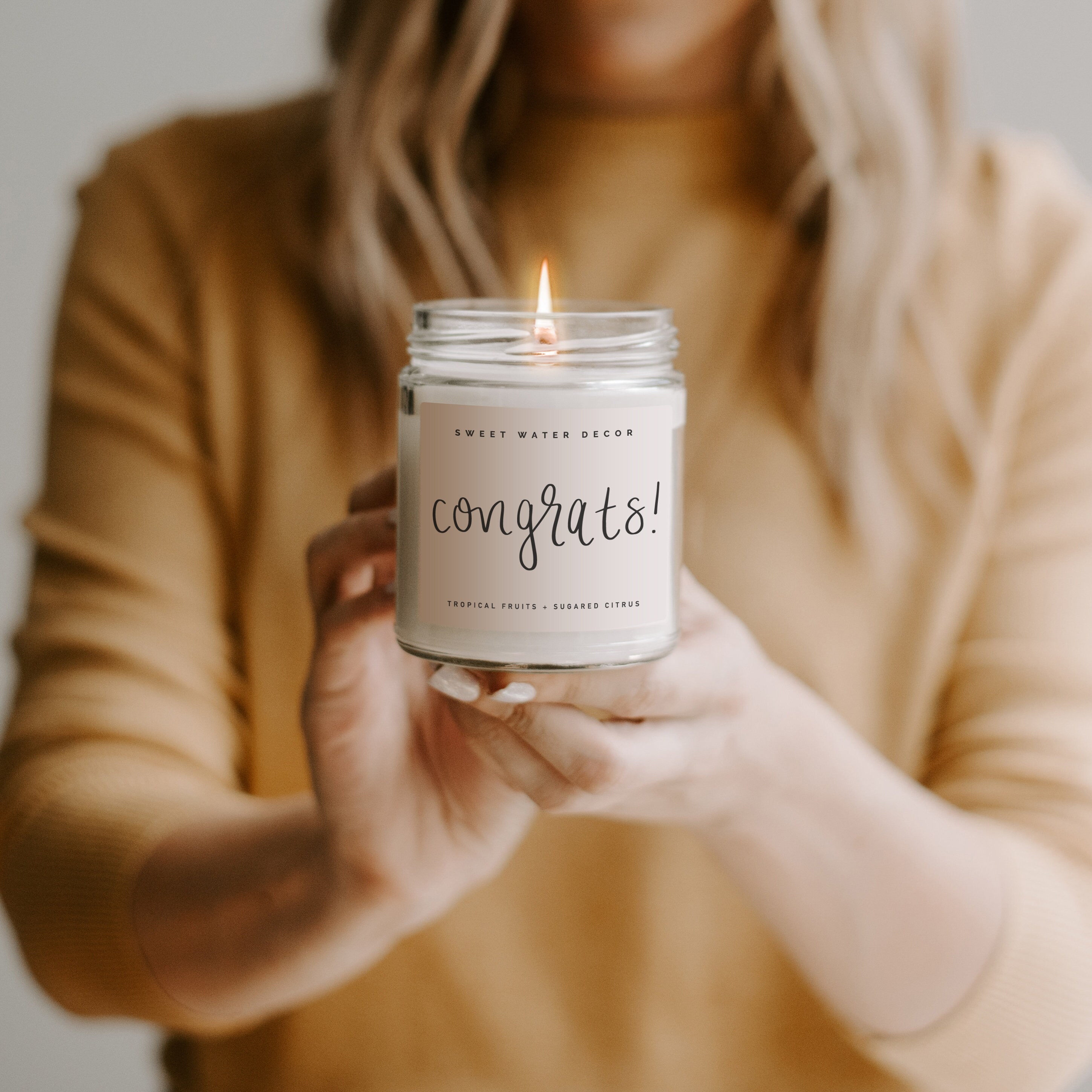 Congrats Candle Congratulations Gift Candle Congrats Soy - Etsy