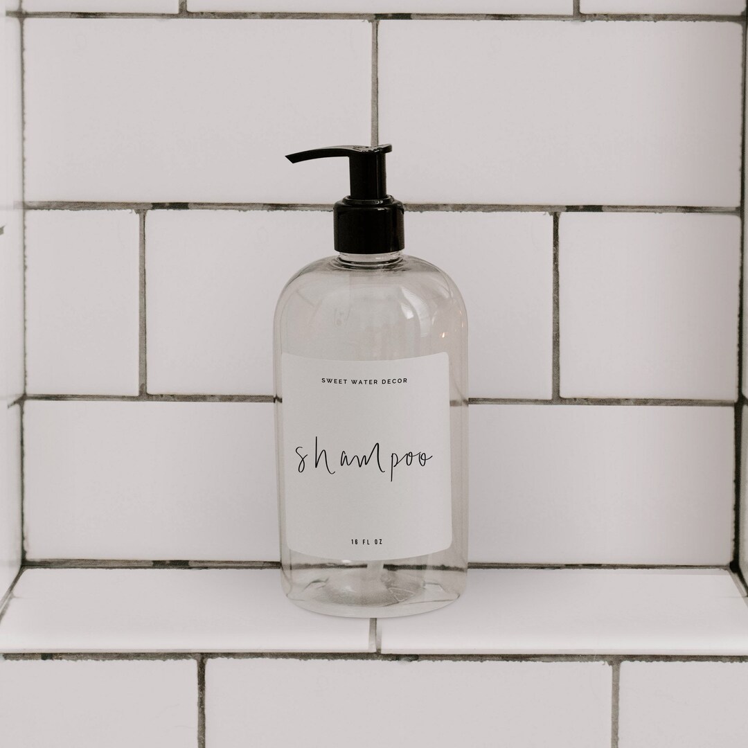Shampoo Dispenser 16 Oz Clear Plastic | Plastic Shampoo Bottles ...