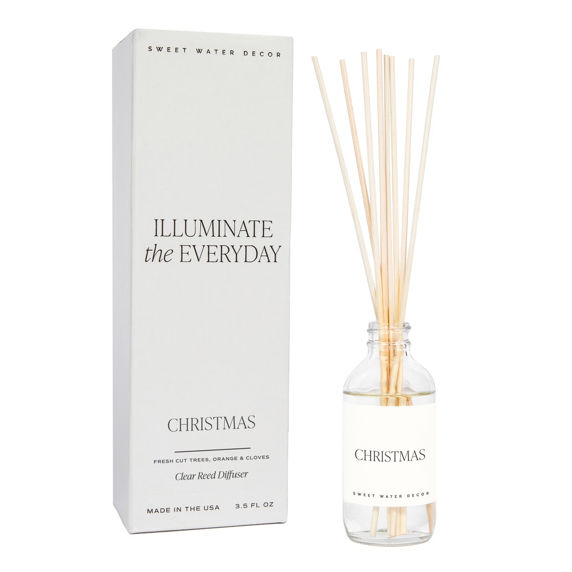 Christmas Reed Diffuser | Pine Scented Oil Diffuser Bottle | Holiday ...