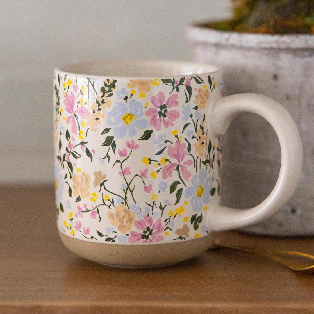 Floral Coffee Mug - Flower Mug, Spring Coffee Mug - Spring Mug Gift for ...